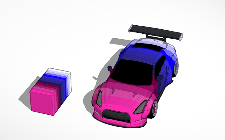 3D design gradient r35 nissan skyline gtr - Tinkercad