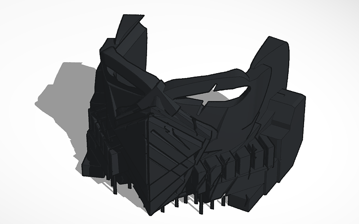 3D design mask - Tinkercad