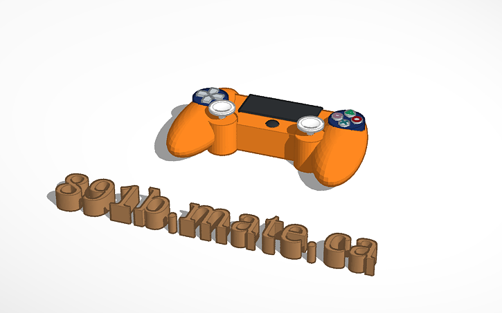 3D design mando ps4 - Tinkercad