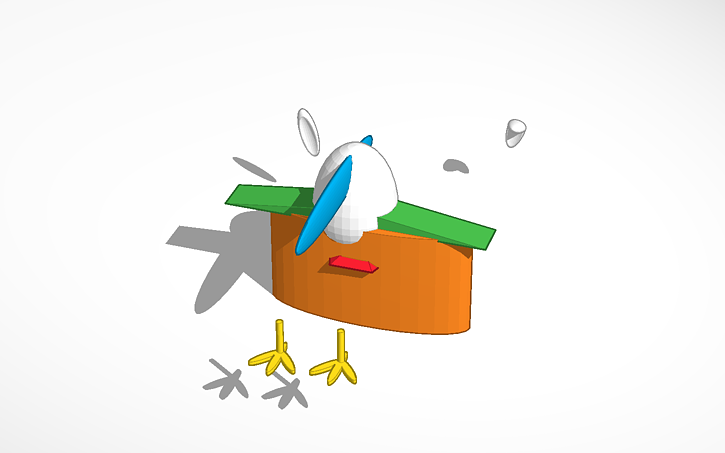 3D design bozo the clown - Tinkercad