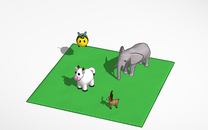 3D design animals - Tinkercad