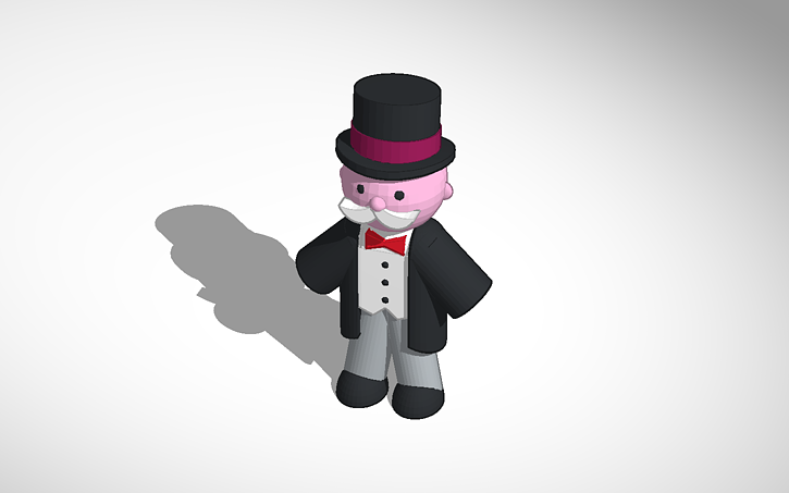 3D design Copy of Monopoly Man - Tinkercad