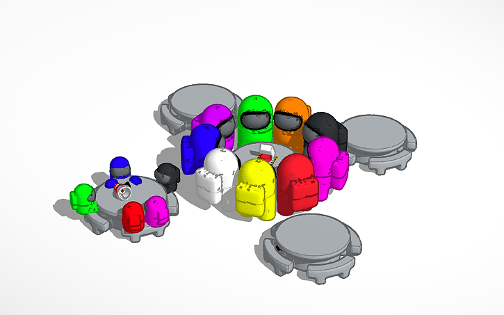 3D design Among Us - Tinkercad