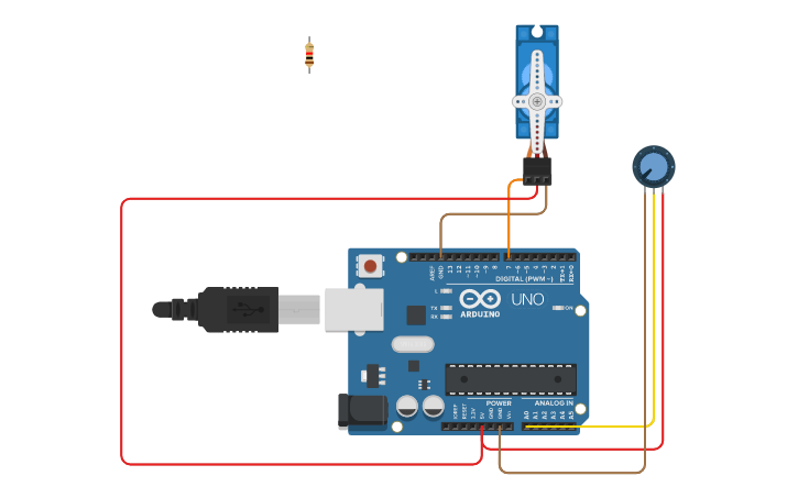 Circuit design tarjeta arduino nano - Tinkercad