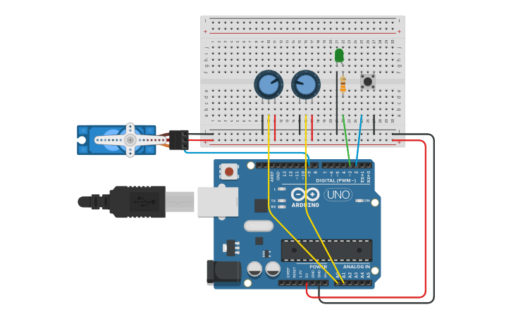 Circuit design MATLAB App Designer Arduino Side | Tinkercad