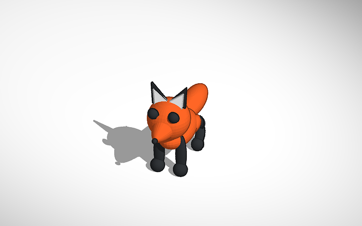 3D design Fox - Tinkercad