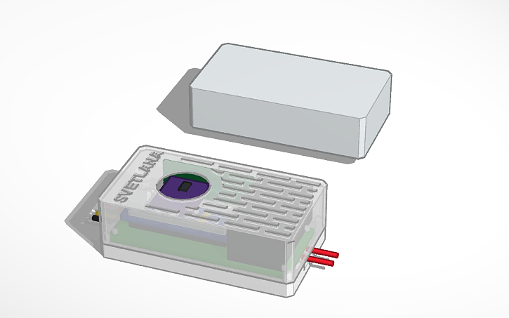 3D design Arduino smart light enclosure - Tinkercad