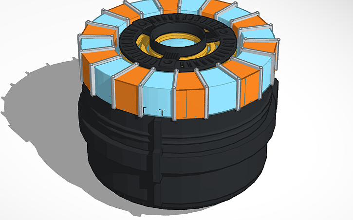 3D design Arc Reactor Mark I - Tinkercad