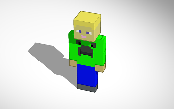 3D design Minecraft Skin YODA00003 - Tinkercad