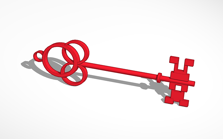 3D design Key I By Jenn (Two sided skeleton key) | Tinkercad