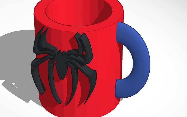 3D design Spiderman cup - Tinkercad