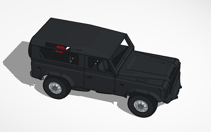3D design Land Rover Defender 90 - Tinkercad