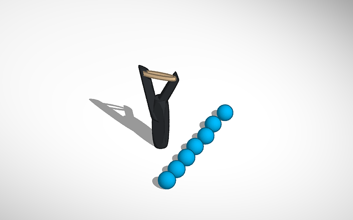 3D design sling shot noe - Tinkercad