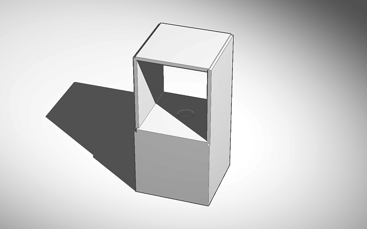 3D design trash can - Tinkercad