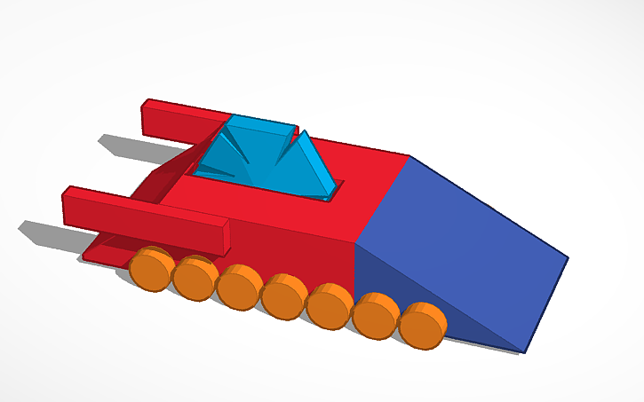 3D design mini battle bot - Tinkercad