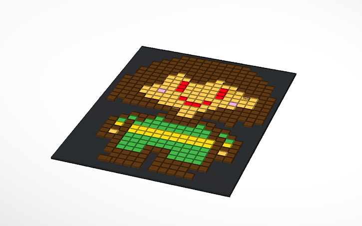 3D design Undertale Chara - Tinkercad