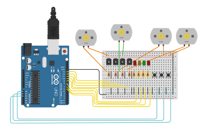 Circuit design Vending machine | Tinkercad