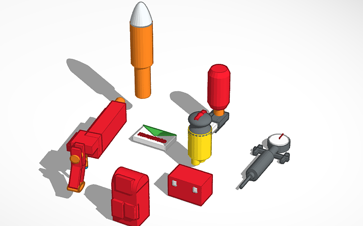 3D design fallout items - Tinkercad