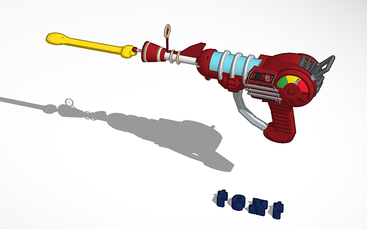 3D design ray gun - Tinkercad