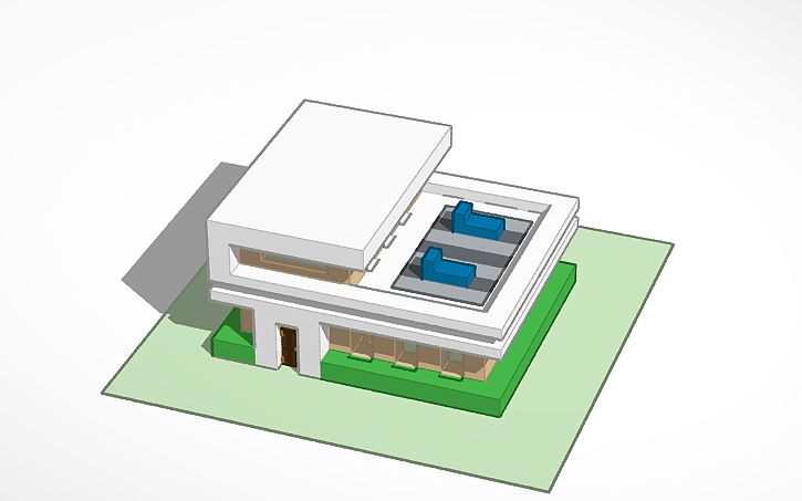 3D design Modern House | Tinkercad