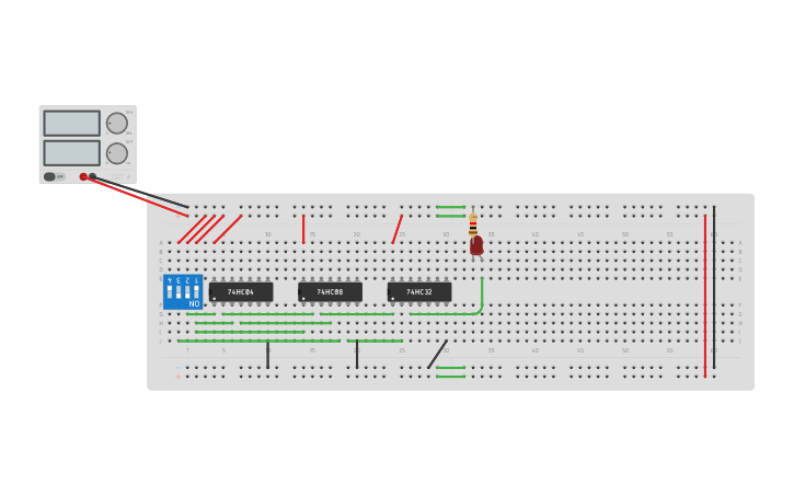 Circuit design Ejercicio Simulador - Tinkercad