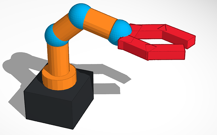 3D design HAND ROBOT - Tinkercad