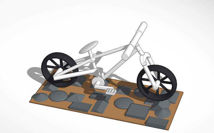 3D design full suspension bike - Tinkercad