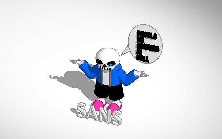 3D design SANS! - Tinkercad