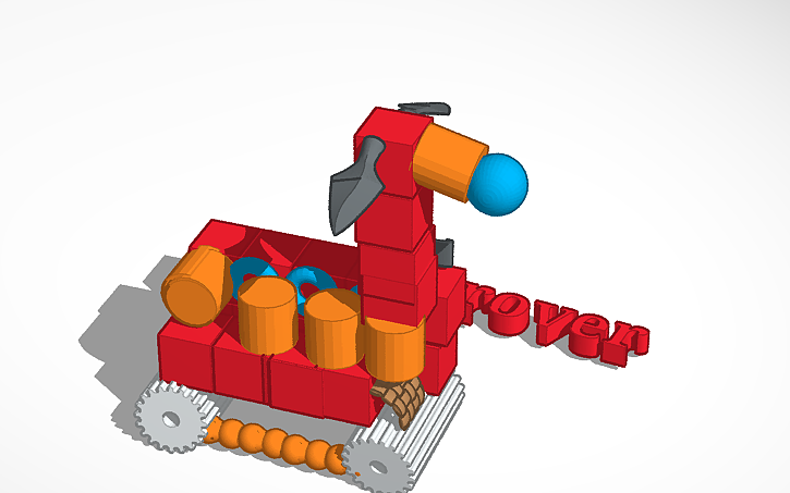3D design mars rover - Tinkercad
