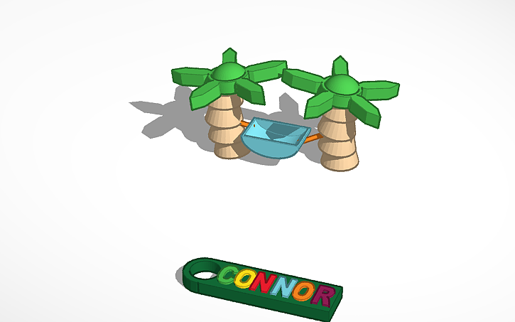 3D design keychain - Tinkercad