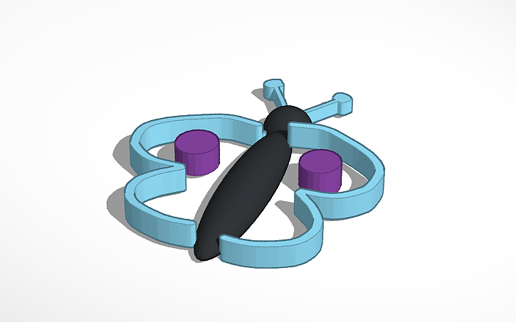 3D design Butterfly | Tinkercad