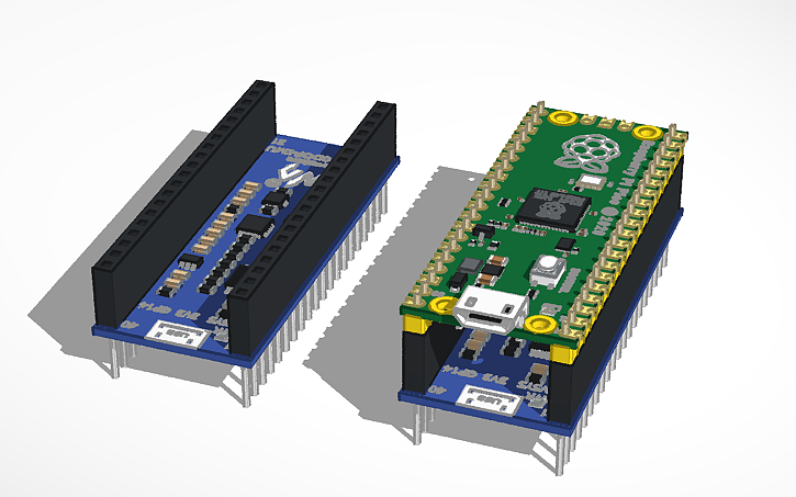 3D design 10-DOF IMU Sensor Module for Raspberry Pi Pico - Tinkercad