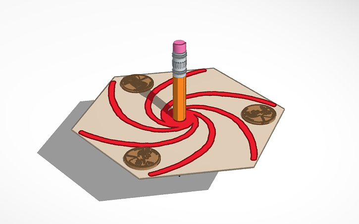 3D design Spinning Top - Tinkercad