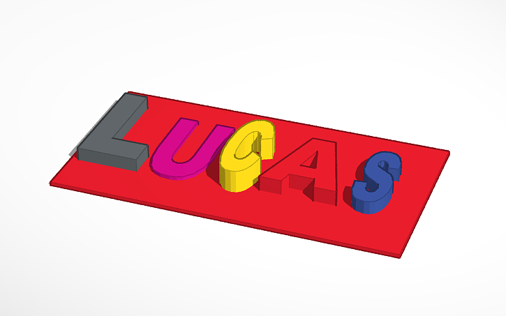 3D design Key Chain - Tinkercad