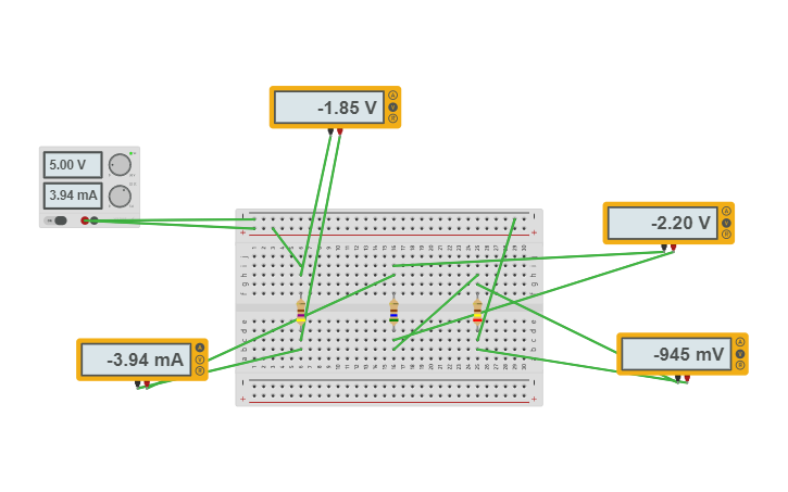 Circuit Design Circuito Serie Practica 1 Tinkercad