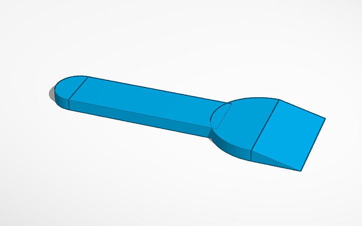 3D design build plate scraper - Tinkercad