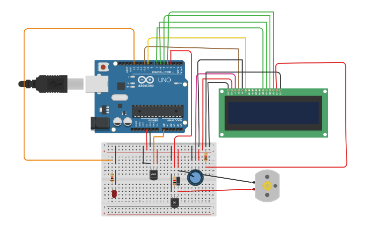 Circuit design Home Automation Project - Tinkercad