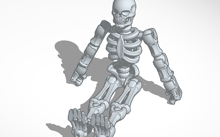 3D design skeleton - Tinkercad