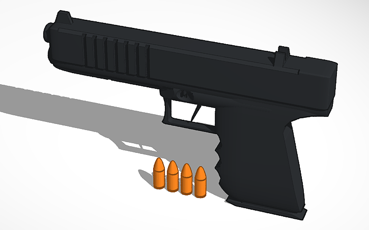 3D design Glock 19 - Tinkercad
