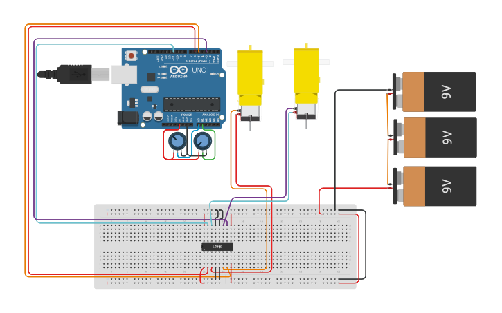 Circuit design Circuito para Joystick_tinkercad - pronto | Tinkercad