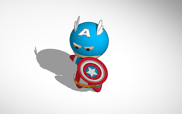 3D design Marjorie's Captain America | Tinkercad