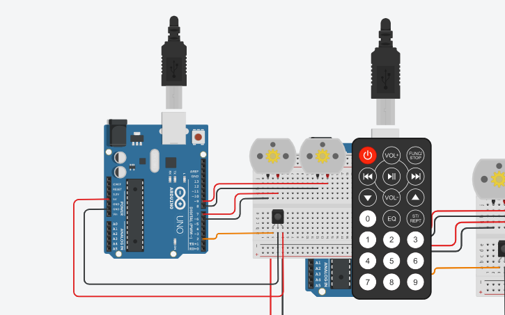 Circuit Design Bluetooth Controlled Car Tinkercad