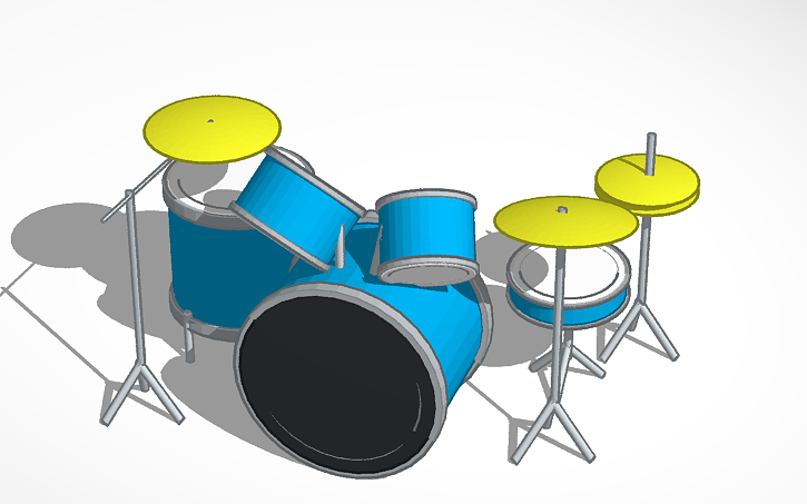 3D design Drum kit - Tinkercad