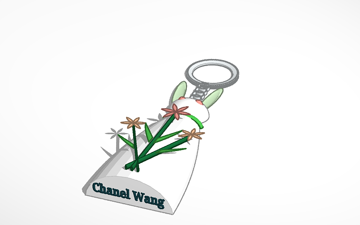 3D design Bunny key chain-Chanel Wang | Tinkercad