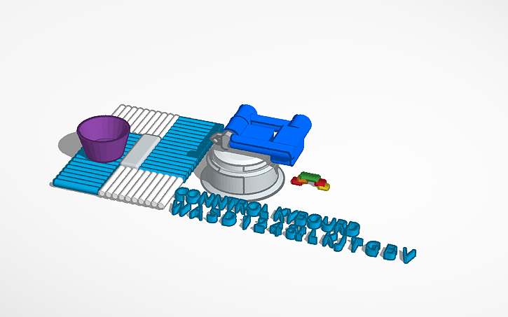 3D design Keyboard Controlled Robot Arm - Tinkercad