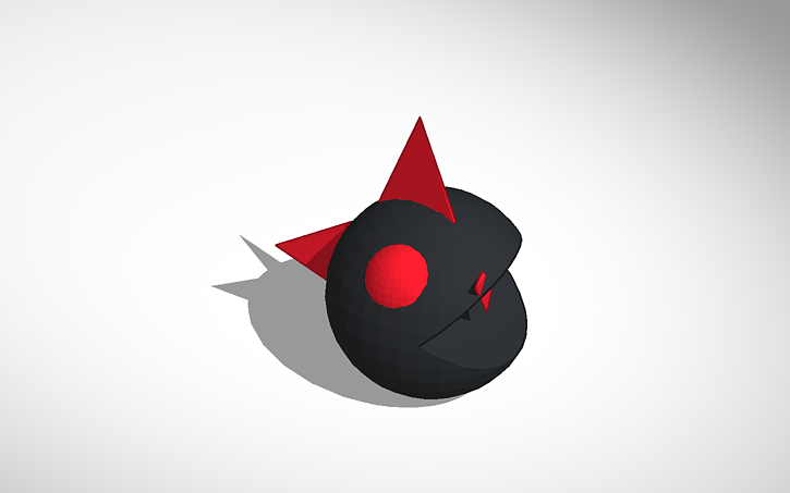 3D design killer Pac-Man - Tinkercad
