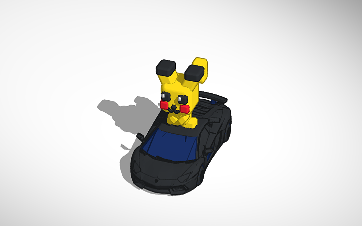 3D design Copy of Pikachu's Lambo - Tinkercad