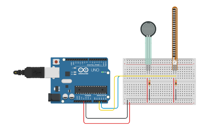 Circuit design Flex Force Sensor_6307001 - Tinkercad