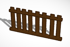 3D design Fence | Tinkercad