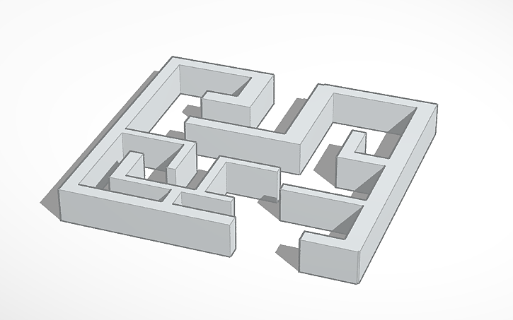 3D design Maze - Tinkercad
